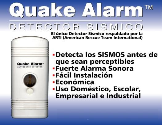 Quake Alarm Detector Sísmico | Equipados